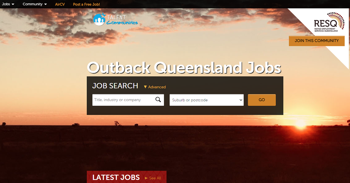 Outback Queensland Jobs